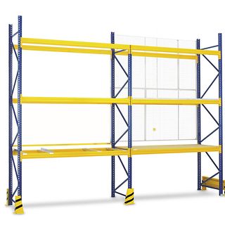 Narrow-aisle multi-bay racking