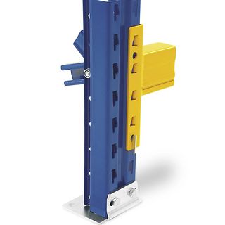 Wide-aisle multi-bay racking