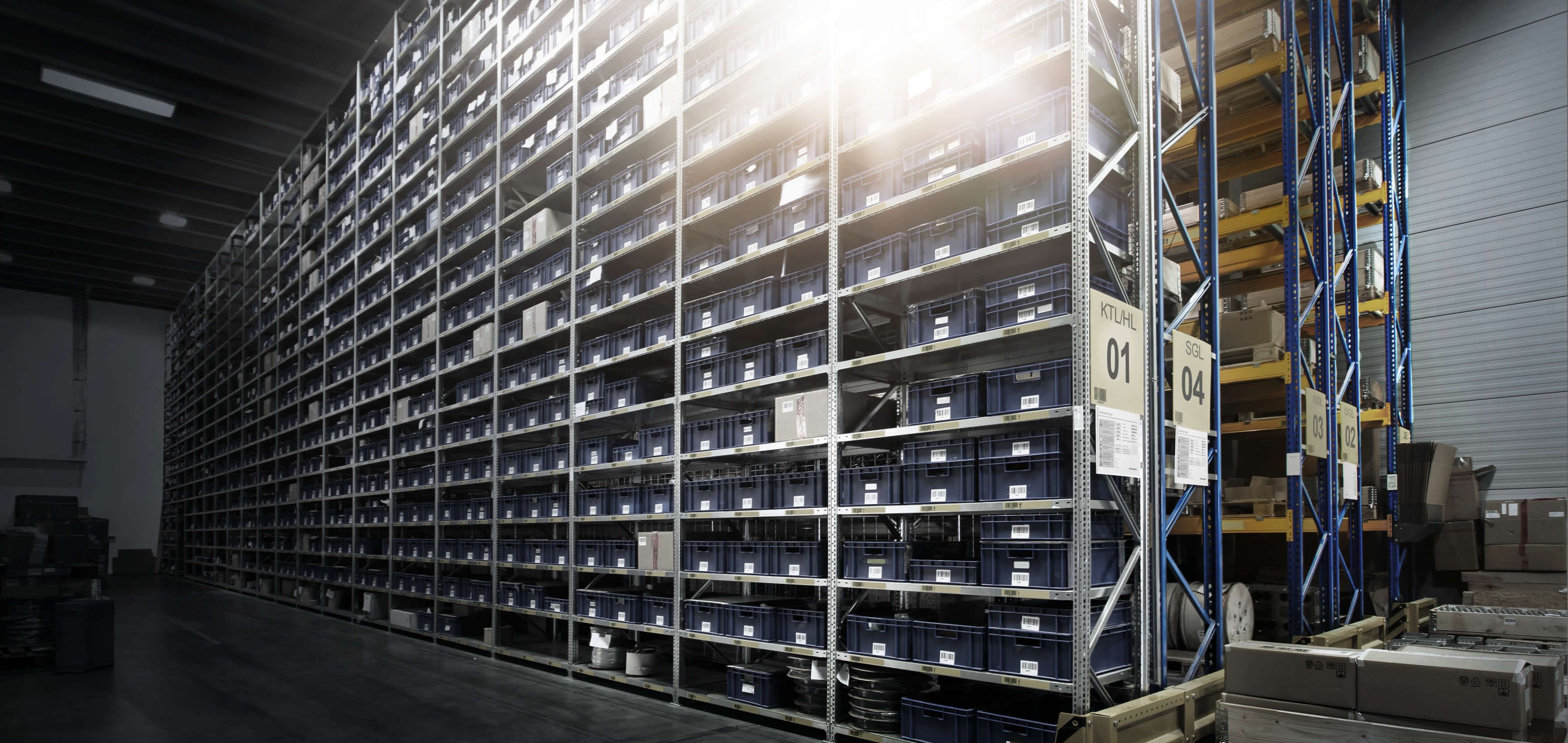 Static small parts storage