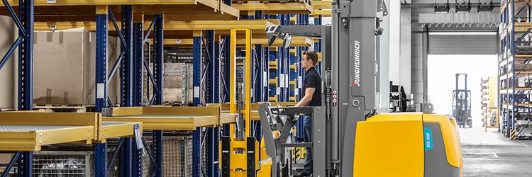 VNA Trucks: Very Narrow Aisle Trucks by Jungheinrich