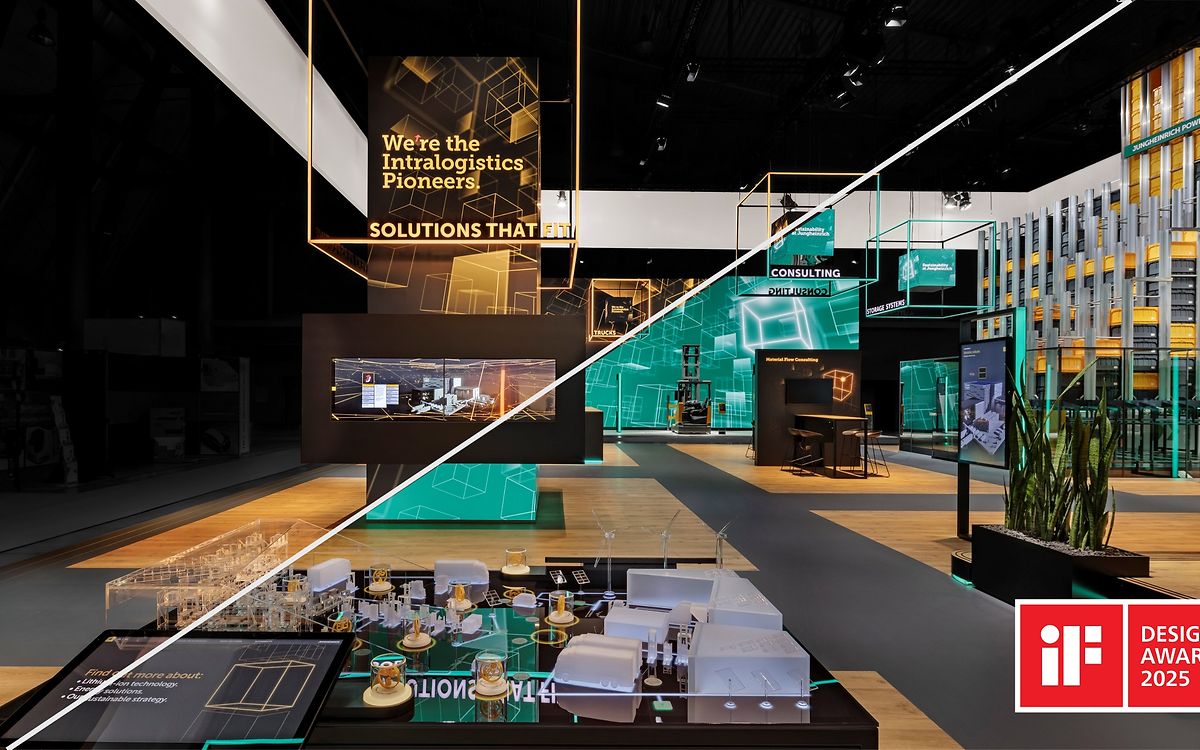 LogiMAT-Messestand mit iF Design Award 2025 ausgezeichnet