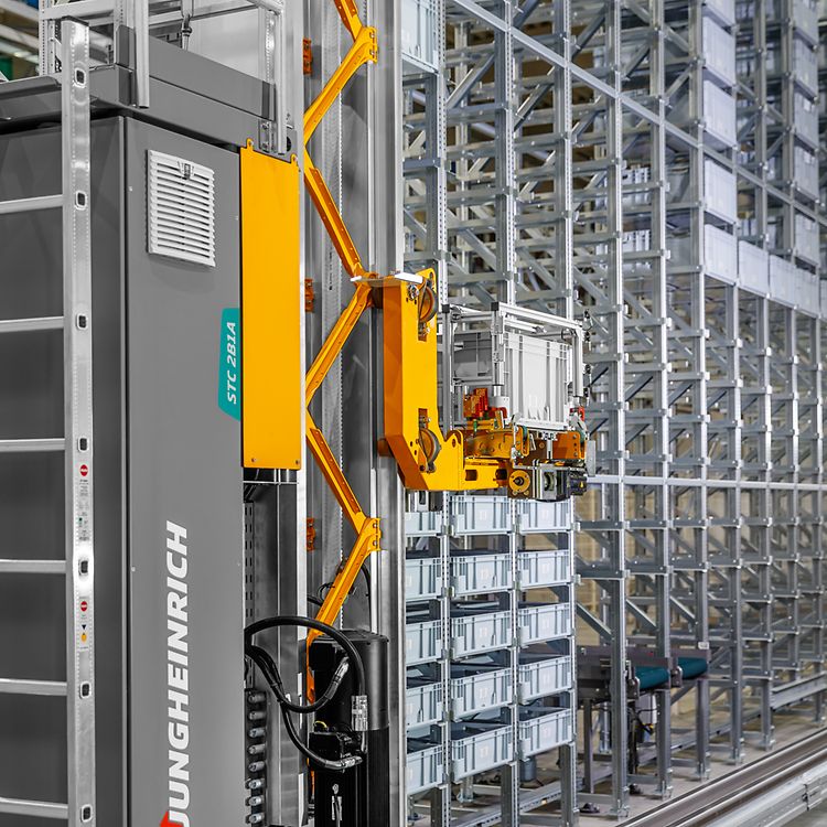 Jungheinrich Miniload STC 2B1A: Automated small parts warehouse for ...
