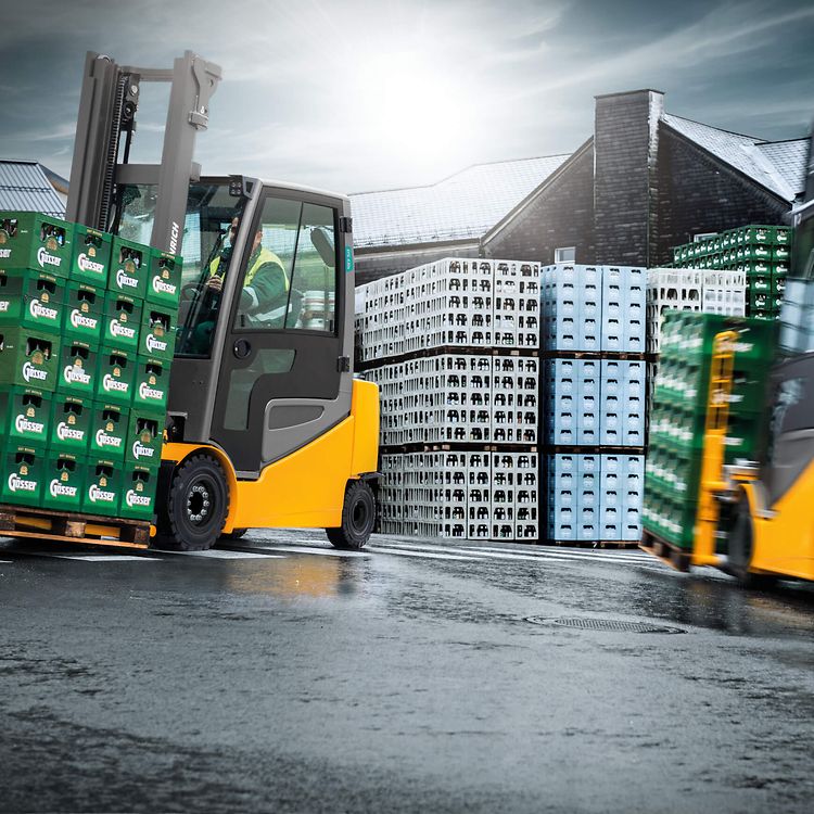 Logistique alimentaire de Jungheinrich pour des denrées alimentaires ...