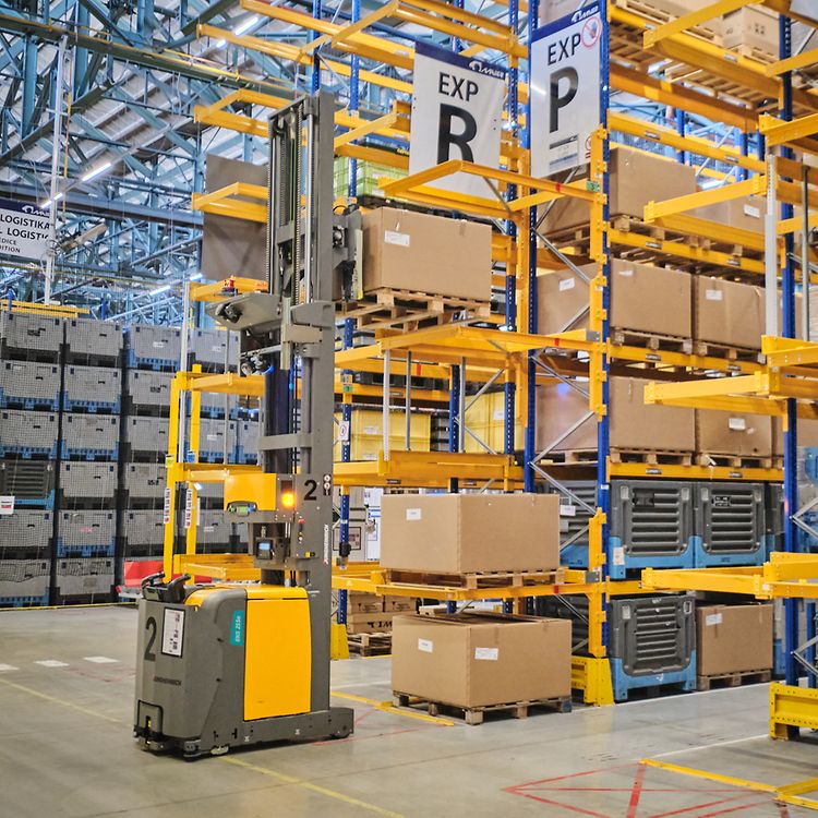 Automated Guided Vehicle System for maximum productivity.